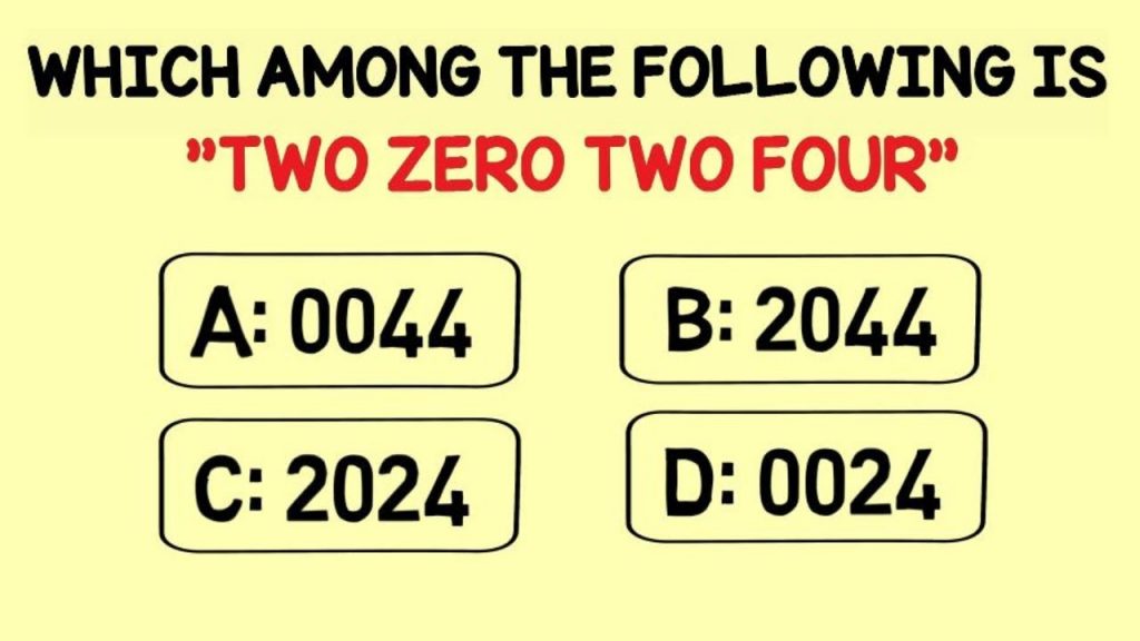 Which One Has Two Zero And Two Four? - Keep on Mind
